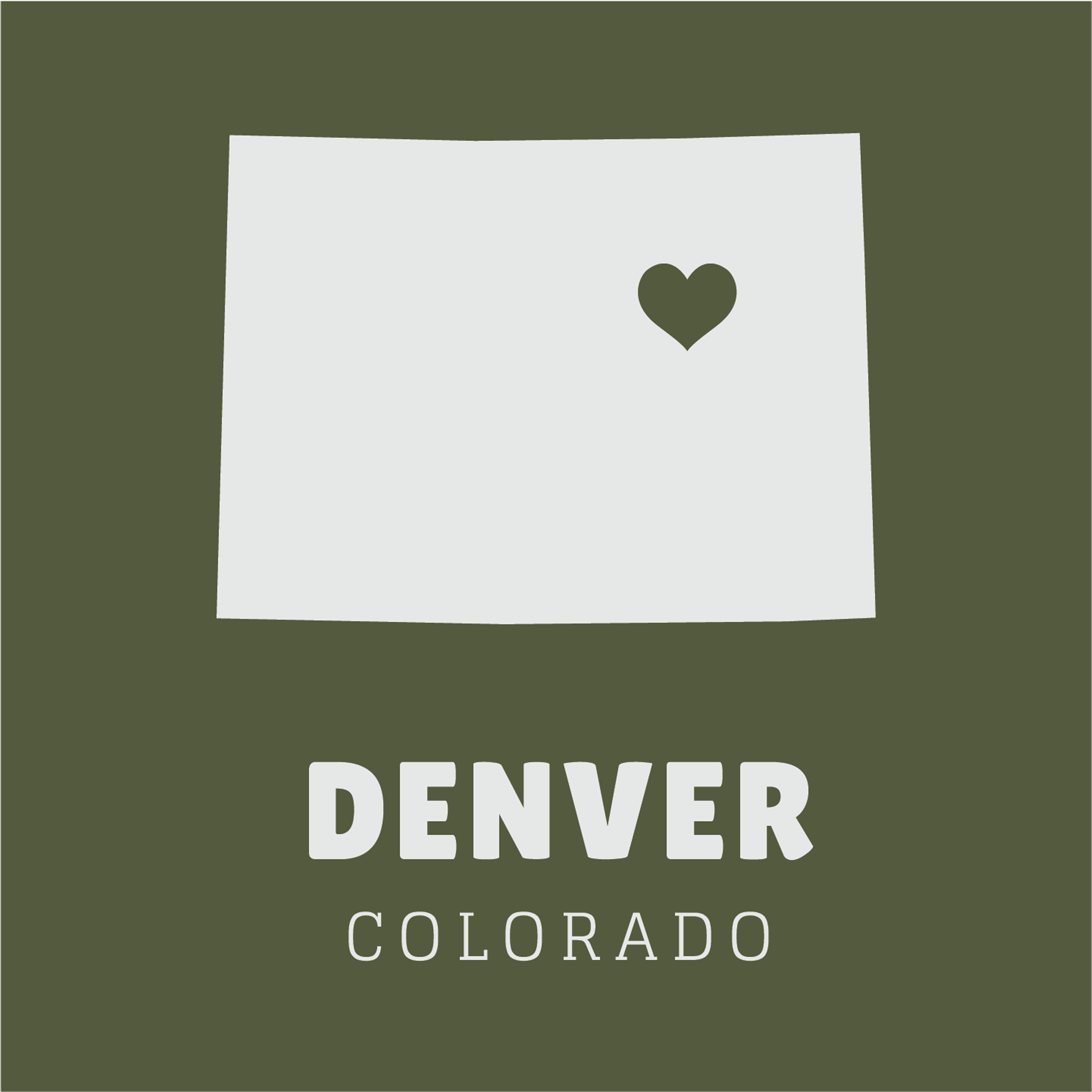 State Vector with Heart Colorado – Home & Ink