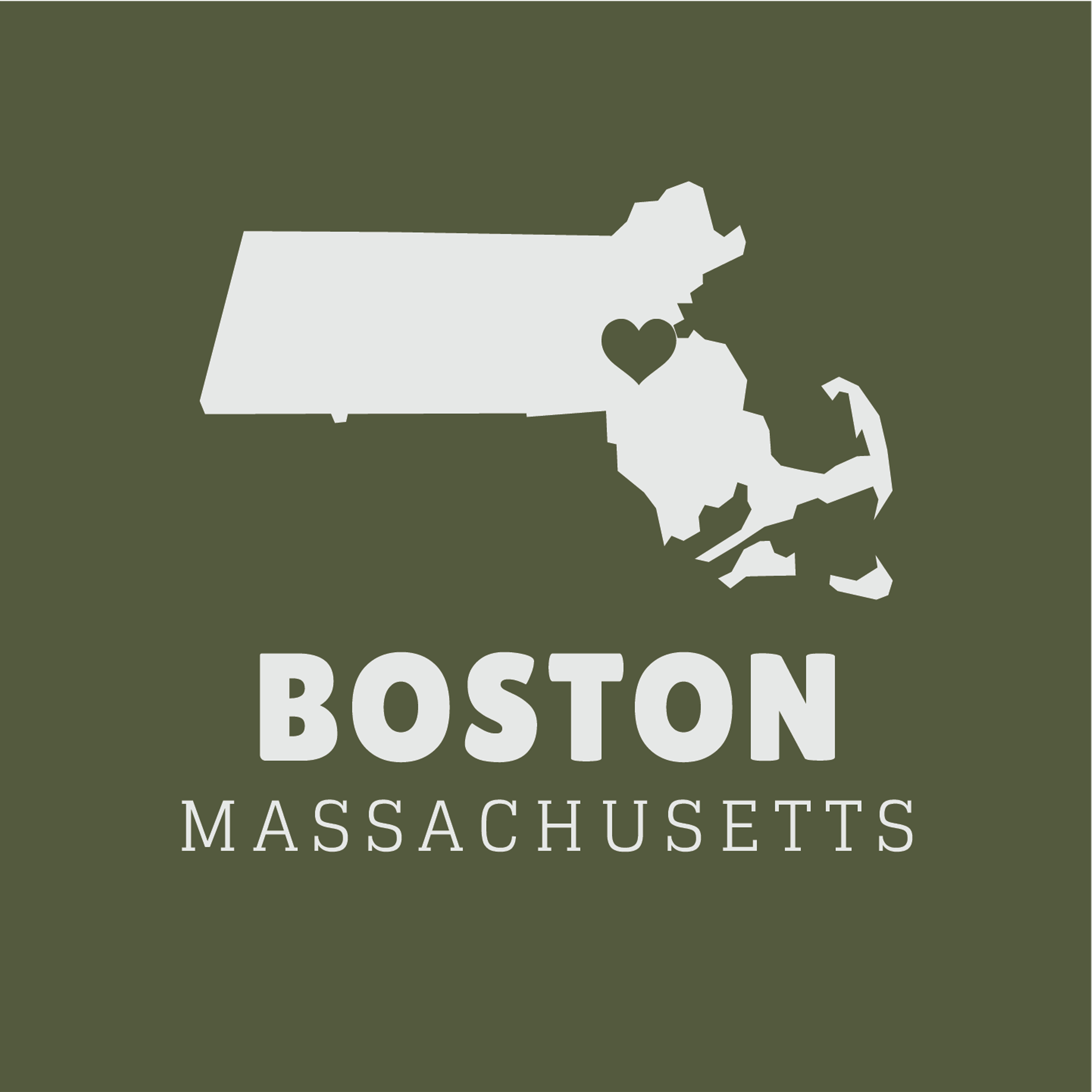 State Vector with Heart Massachusetts – Home & Ink